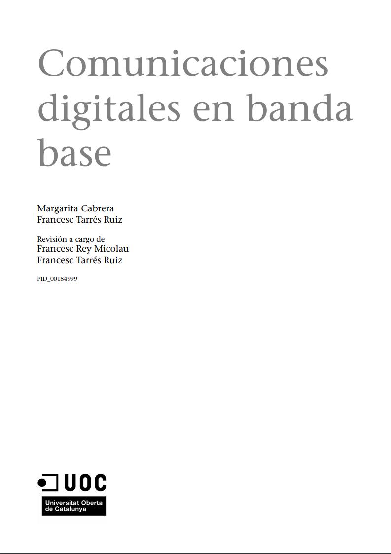 PDF de programación - Comunicaciones digitales en banda base
